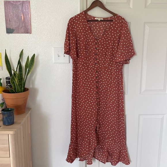 indigo roae | Dresses | Large Rust Colored Flowy Summer Dress | Poshmark